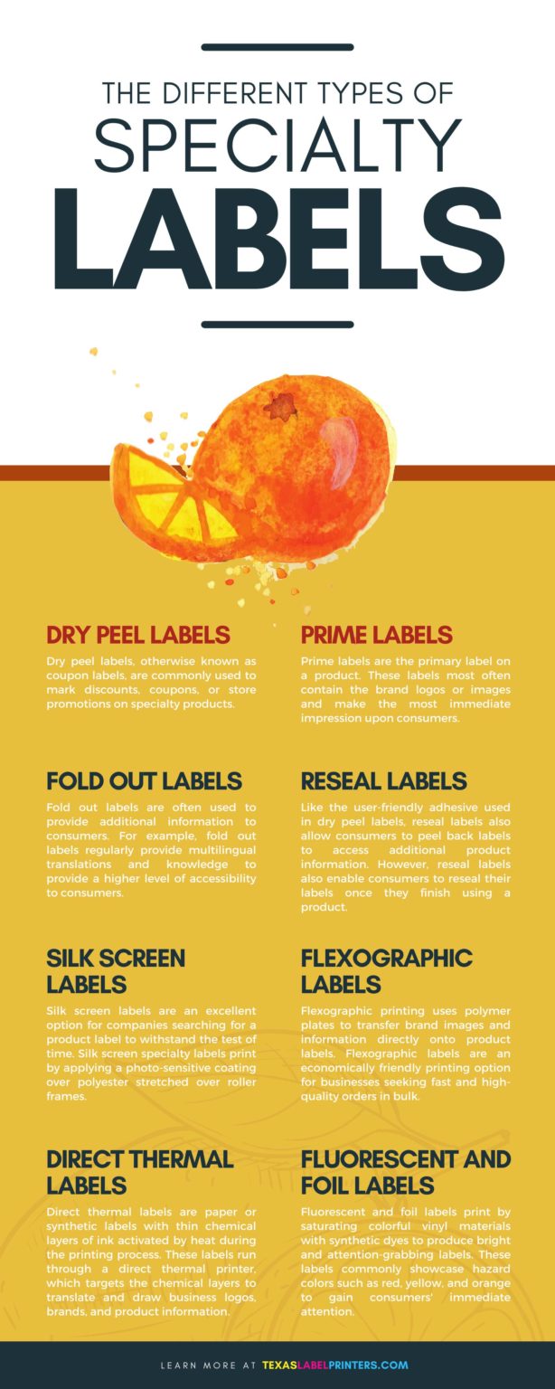 The Different Types of Specialty Labels