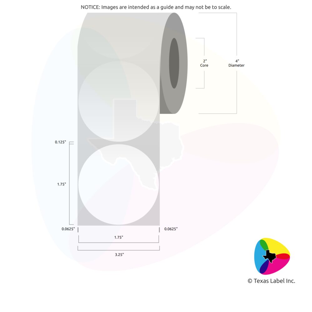1.75" Blank Label Roll for Epson ColorWorks C3500